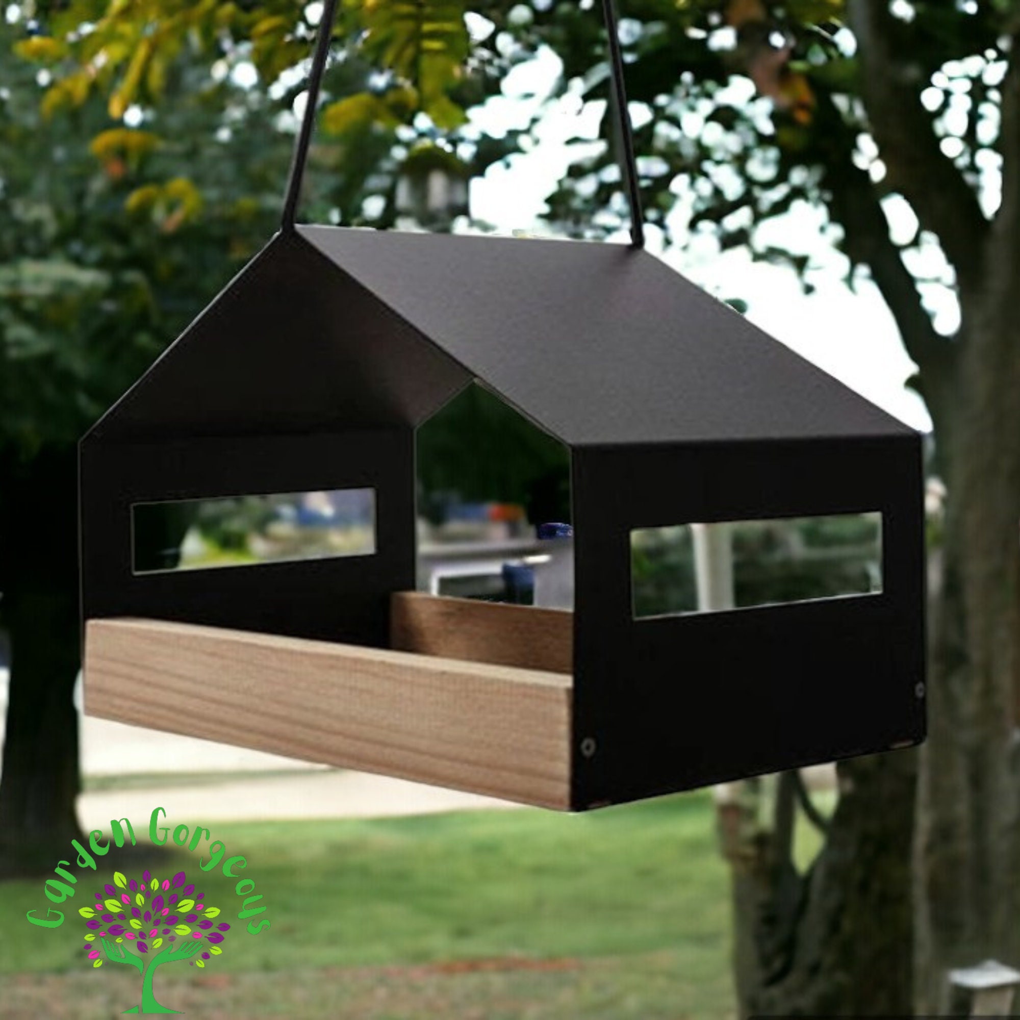 Modern Minimalist Bird Feeding Table, Small Garden Bird Wildlife Feeder ...