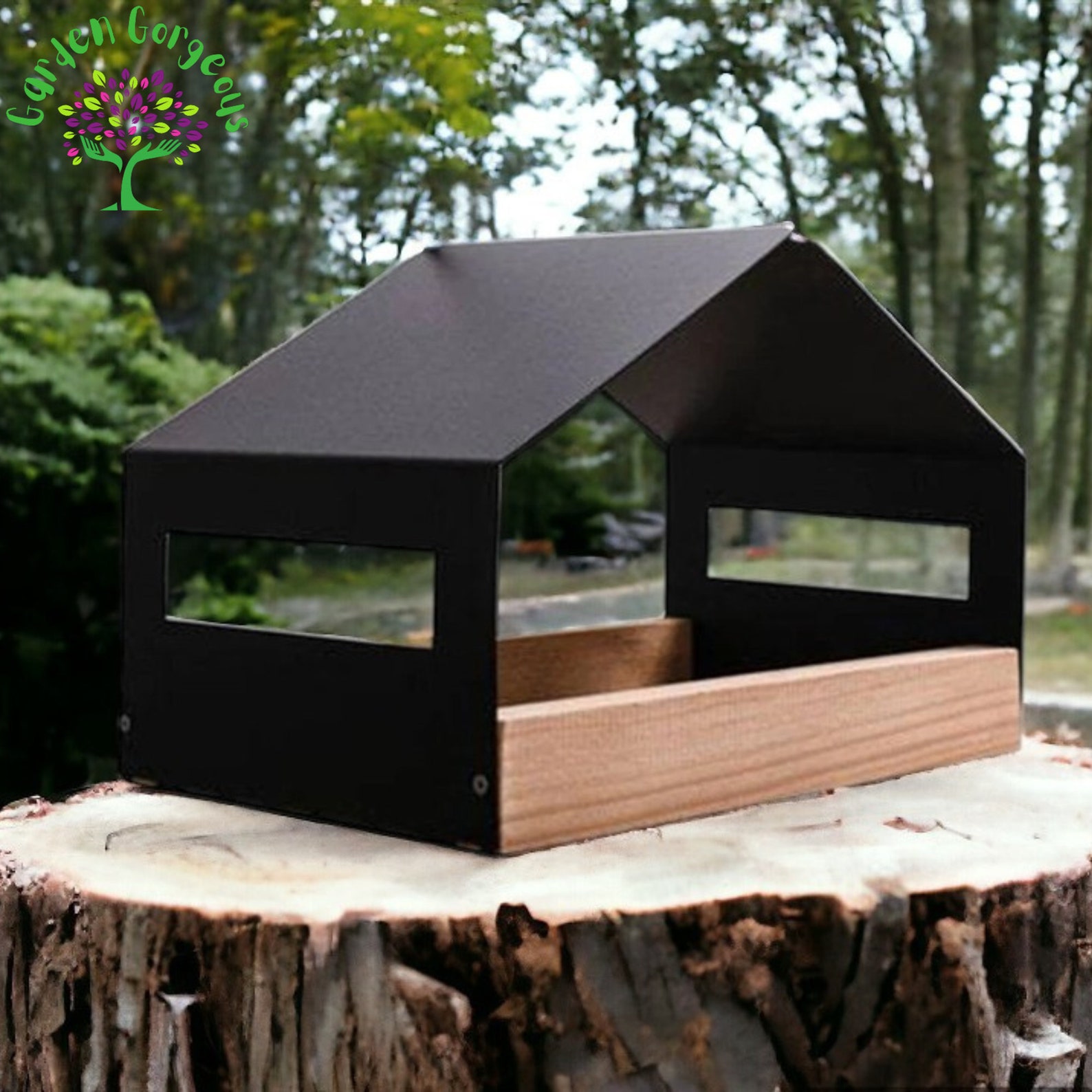 Modern Minimalist Bird Feeding Table, Small Garden Bird Wildlife Feeder ...