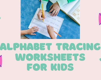 26 Printable Alphabet Tracing Worksheets - Etsy