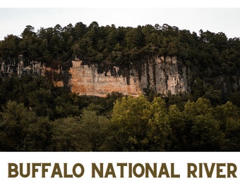 Buffalo Point Painted Bluff, Arkansas Buffalo River, Panoramic Print ...