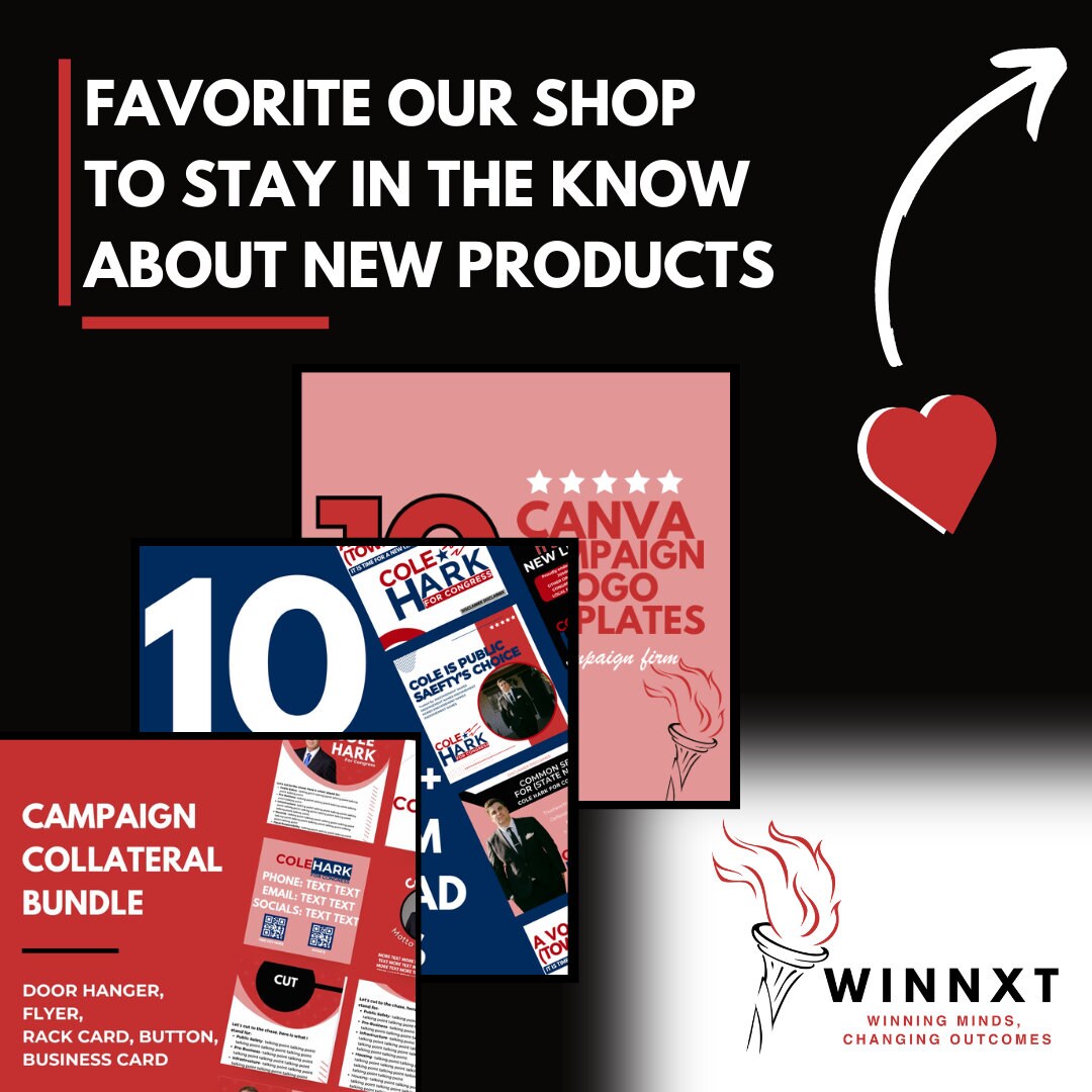 Business Card, Campaign Button, Door Hanger, Flyer, Palm Rack Card ...