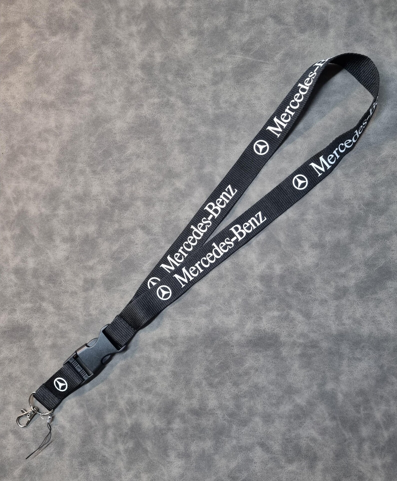 Mercedes Neck Lanyard Strap Keychain Logo Nylon Keyring Car Accessories ...
