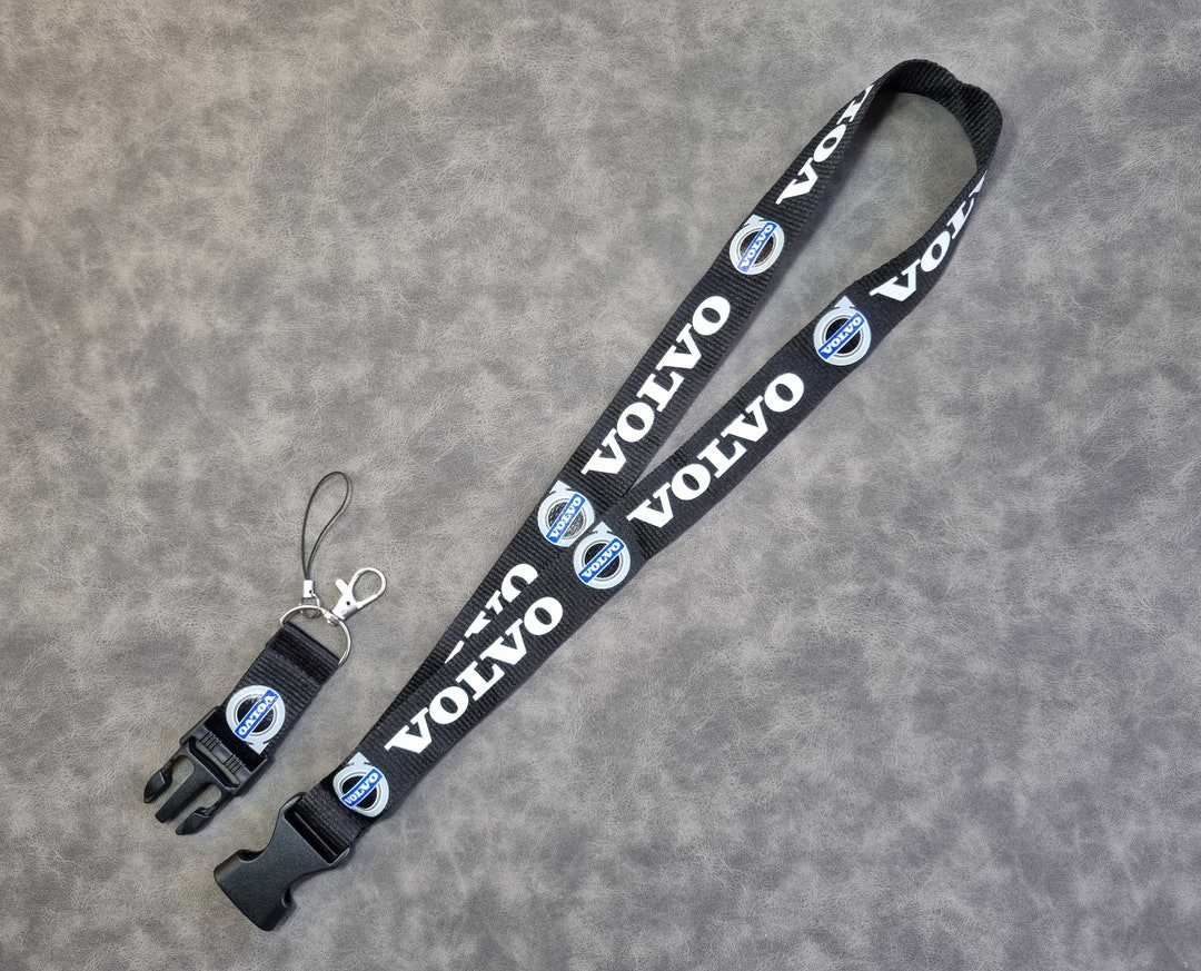 Volvo Neck Lanyard Strap Keychain Logo Nylon Keyring XC60 XC90 V70 V60 ...