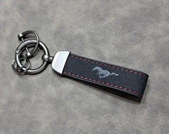Ford Mustang Logo Keychain - Etsy
