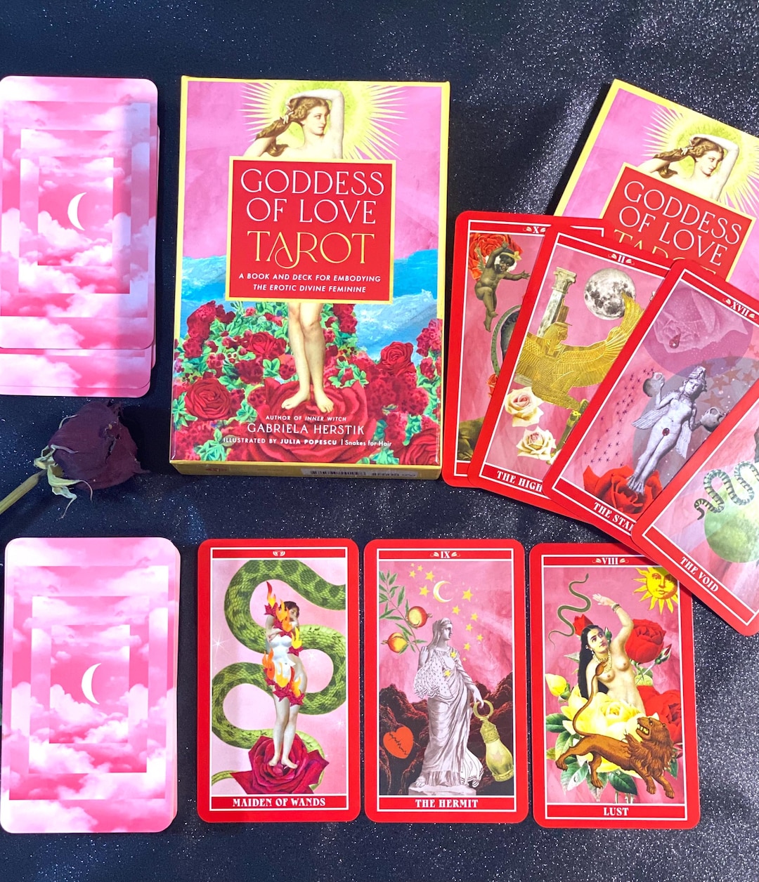 Goddess of Love Tarot Deck: Divine Feminine Cards by Gabriela Herstik ...