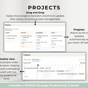 Project Management Notion Template Project Manager Task Manager Daily ...