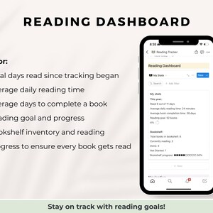 Digital Reading Journal Notion Template, Book Tracker, Notion Bookshelf Dashboard, iPad Planner ...