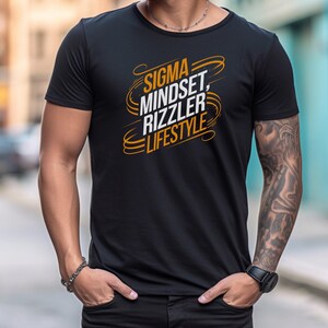 Sigma Mindset T-shirt, Rizzler Lifestyle Shirt, Fitness Motivational ...