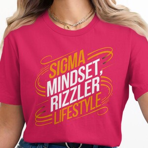Sigma Mindset T-shirt, Rizzler Lifestyle Shirt, Fitness Motivational ...