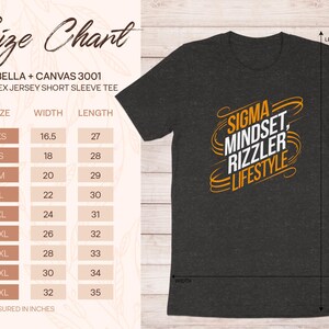 Sigma Mindset T-shirt, Rizzler Lifestyle Shirt, Fitness Motivational ...