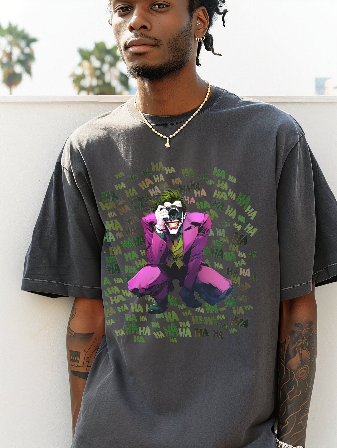 Joker Tshirt Cinematic Photography Tee, Batman Series Collectible ...