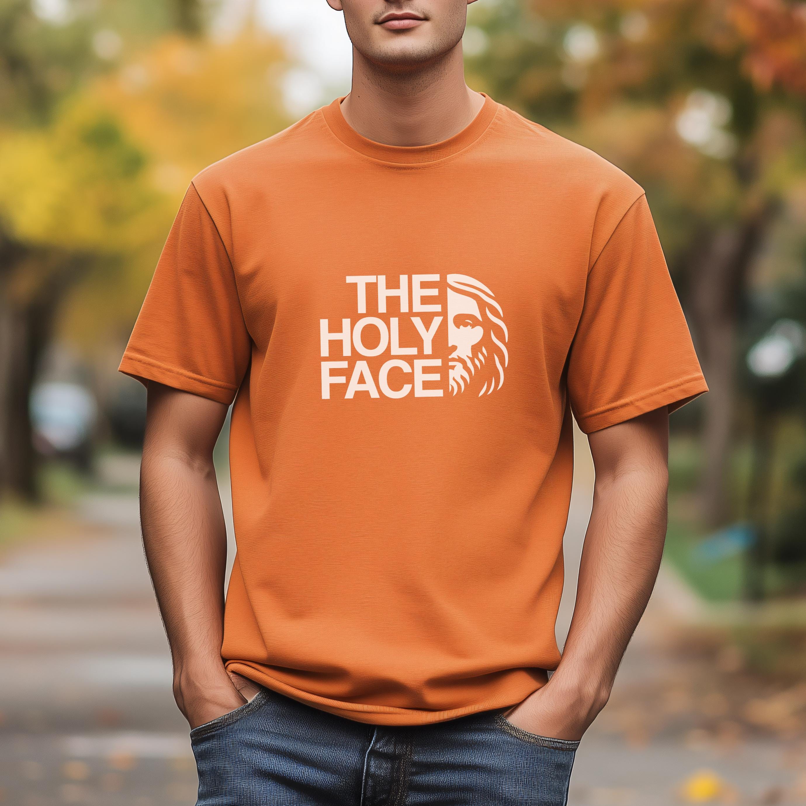 Christian Tshirt, Holy Face Jesus Tee, Religious Clothing, Comfort ...