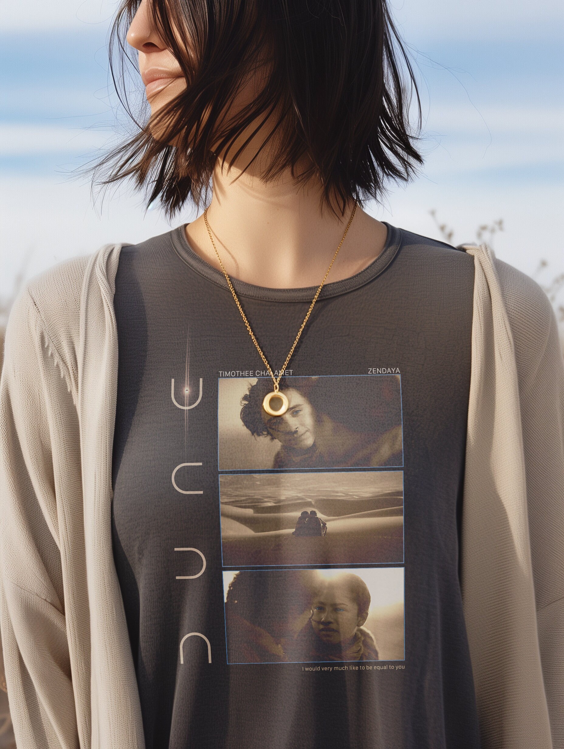 Dune Part Two Tshirt, Timothée Chalamet & Zendaya Fans, Sci-fi Movie ...