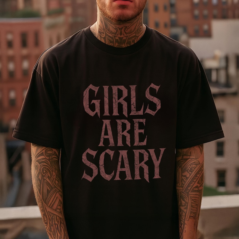 Girls Are Scary Shirt: Gothic Grunge Feminist Tee - Etsy