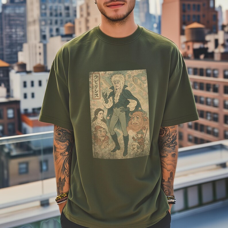 Labyrinth T-shirt: David Bowie Goblin King, Japanese Poster Art - Etsy