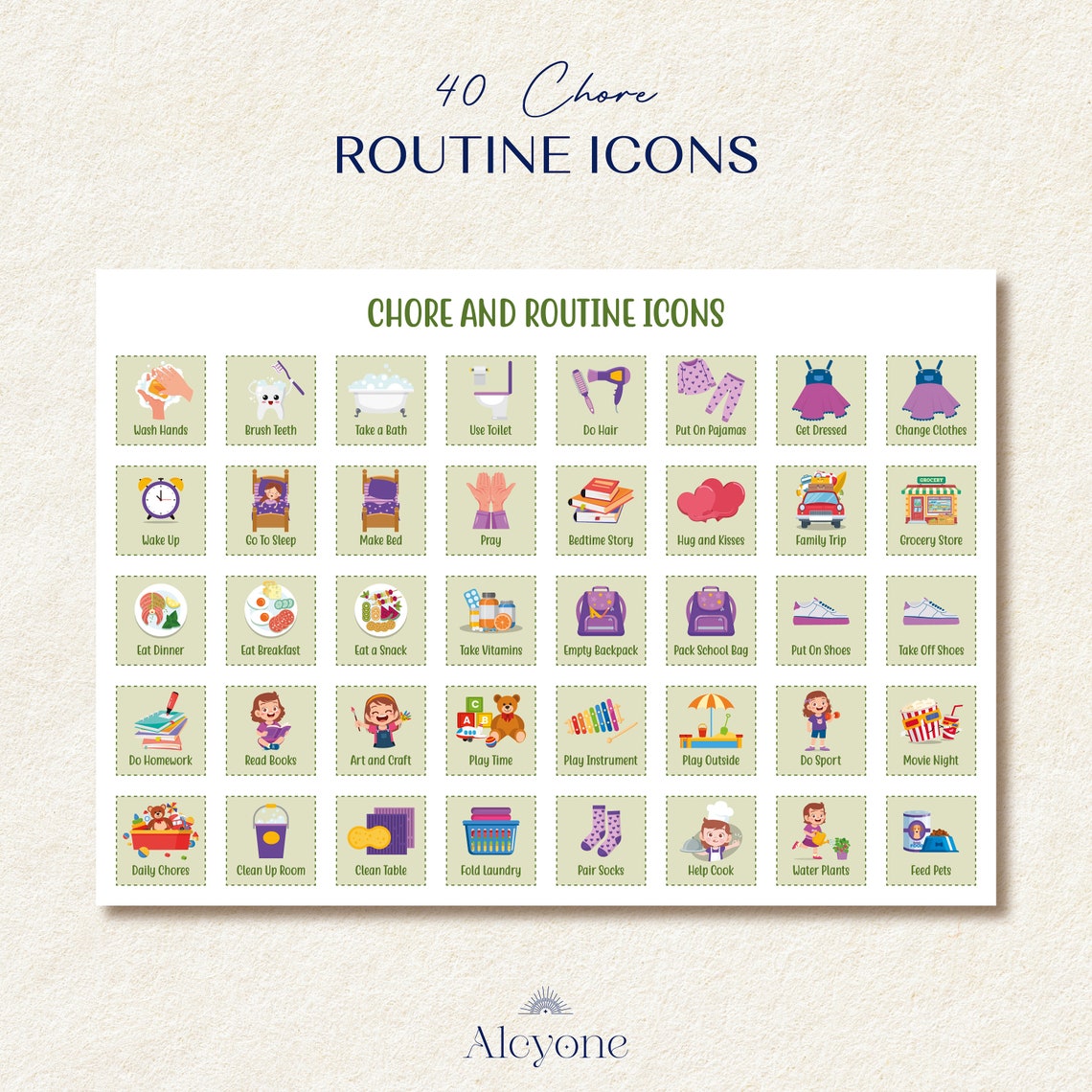 Kids Morning Routine Chart, Printable Morning Checklist, Day Start ...