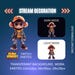 Animated Nerdy Monkey, Twitch Scientific Stream Decor, Overlay & Emote ...