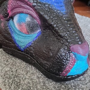 Custom Painted Dinosaur Mask - Etsy