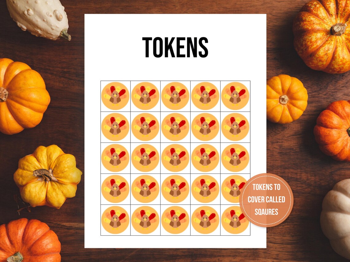 Thanksgiving Bingo, 30 Thanksgiving Bingo Cards, Thanksgiving Games for ...