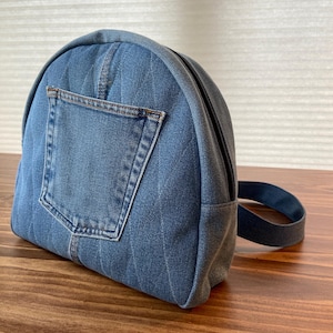 Denim Backpack, Upcycle Backpack, Recycled Denim Backpack - Etsy