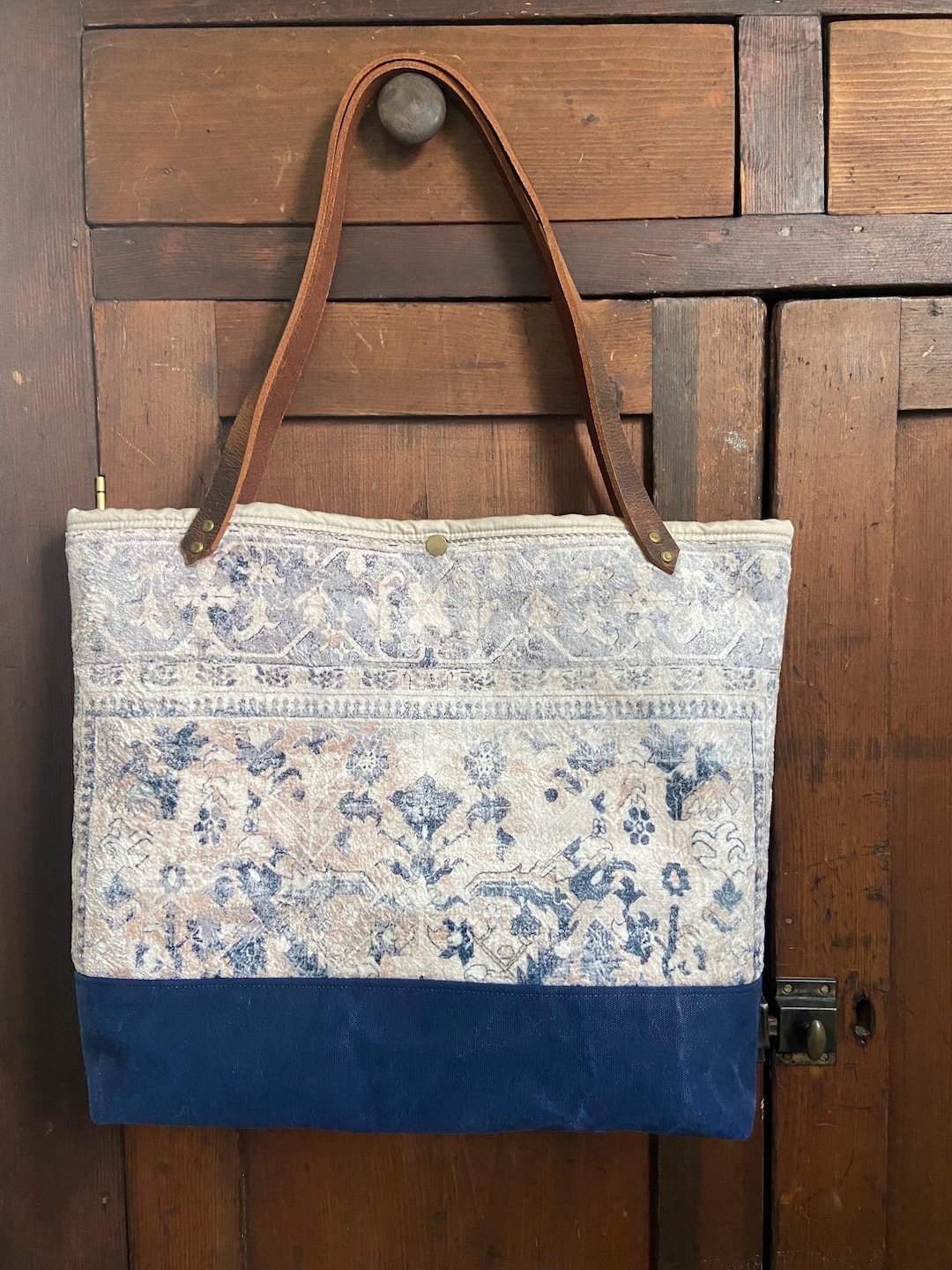 Upcycled Tote Bag, Snap Closure, Military Surplus Upcycle - Etsy
