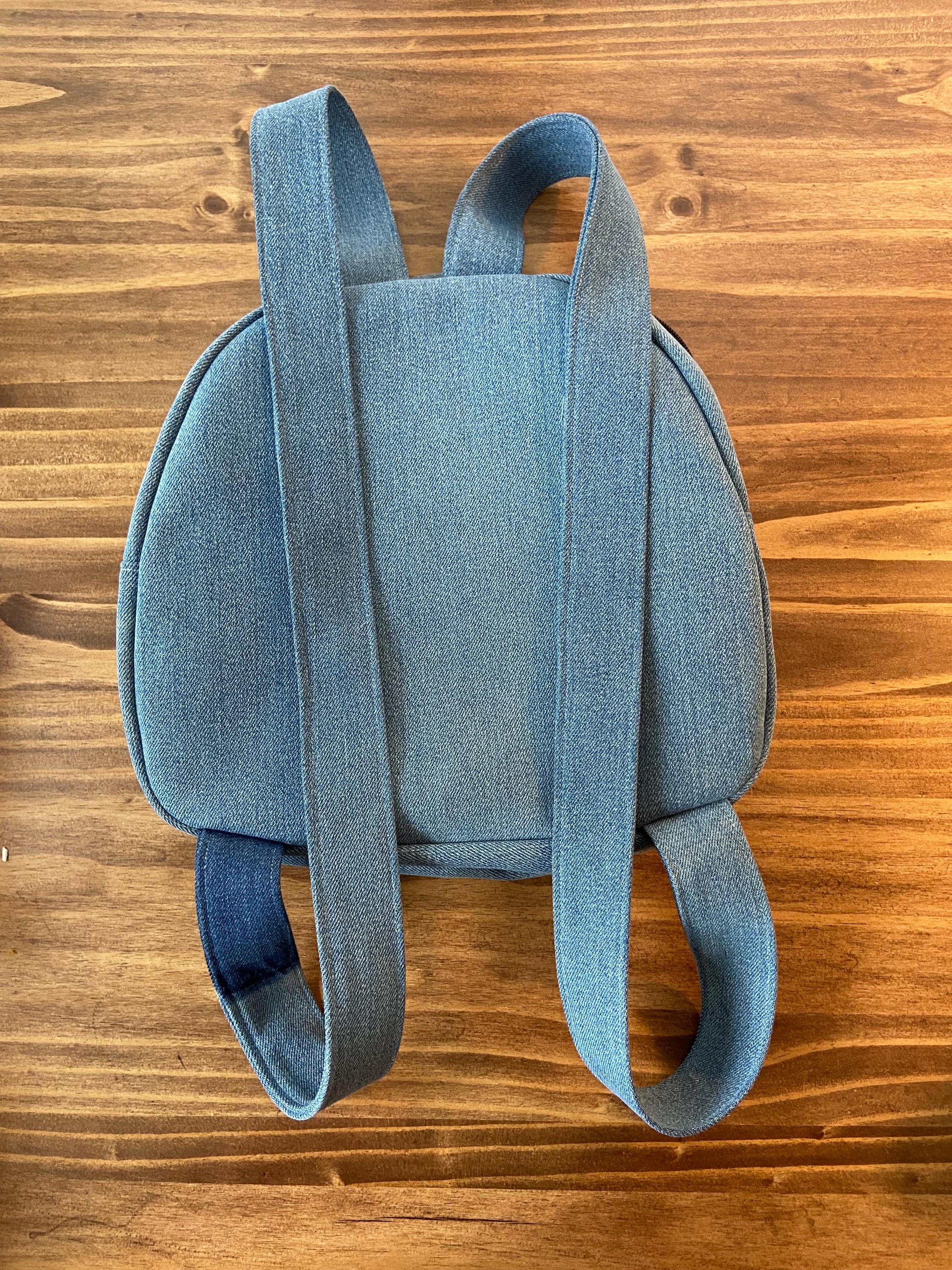 Denim Backpack, Upcycle Backpack, Recycled Denim Backpack - Etsy