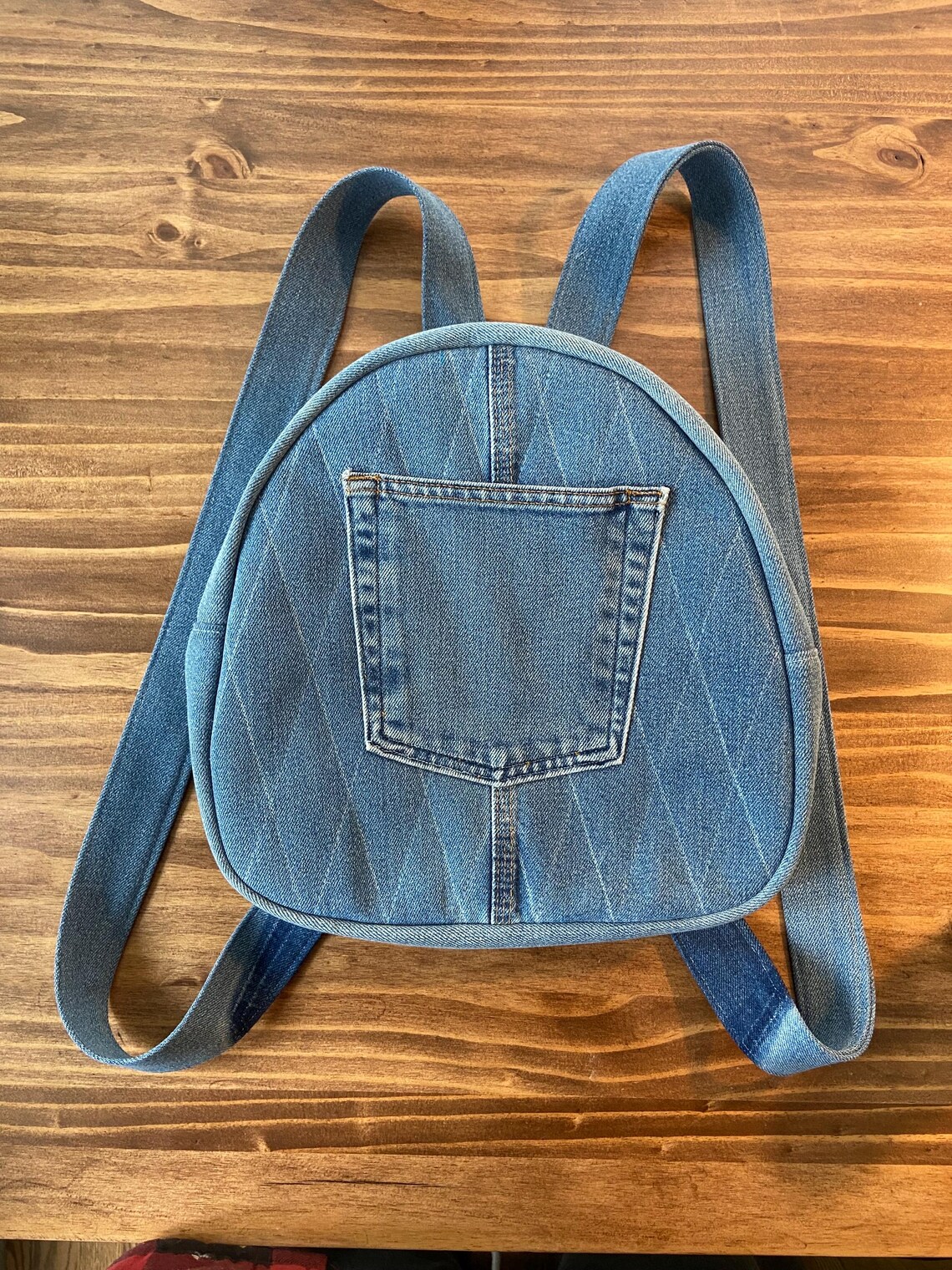 Denim Backpack, Upcycle Backpack, Recycled Denim Backpack - Etsy