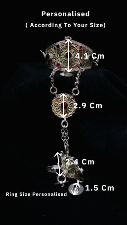 Amazigh Jewelry, Handmade Silver Handdress, Crafted in Tiznit, Morocco ...