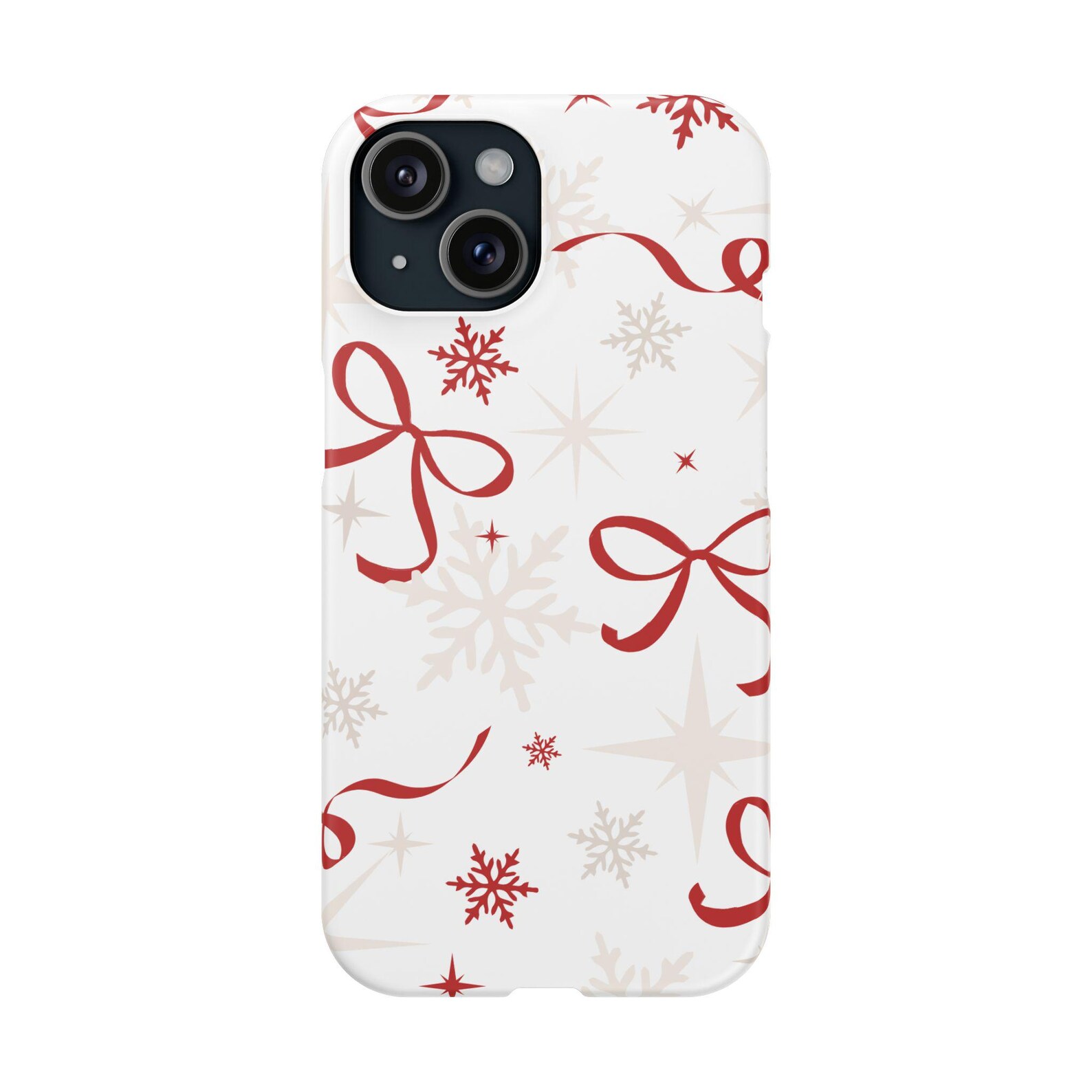 Stylish Holiday Bows and Ribbon Phone Case: Slim Glossy or Matte Case ...