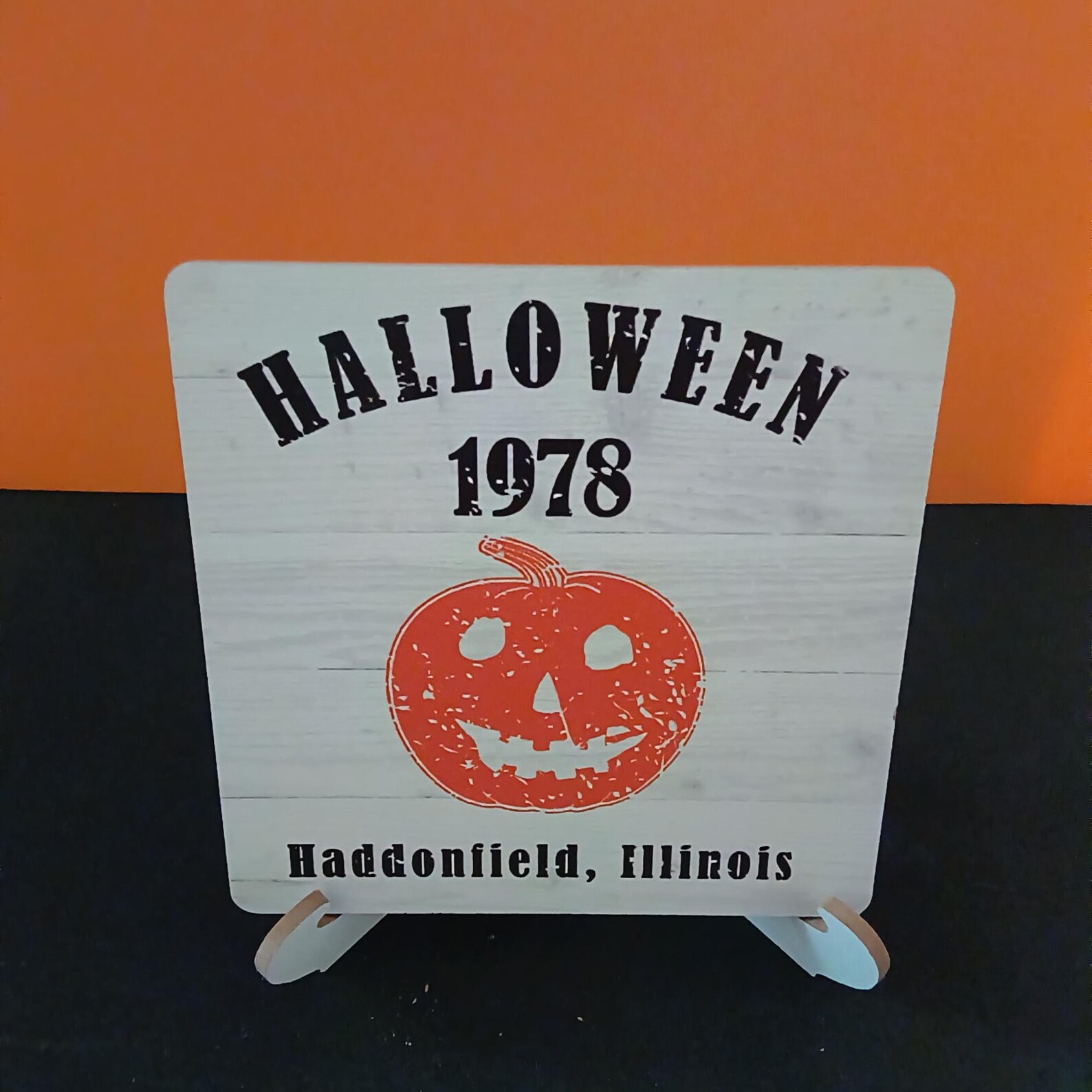 1978 Halloween Movie Collectable Table Sign: Michael Myers, Haddonfield ...