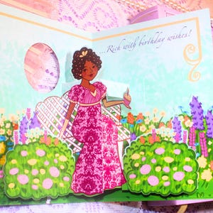 Jane Austen's Emma Inspired Handmade Pop-up Birthday Card | Pink - Etsy