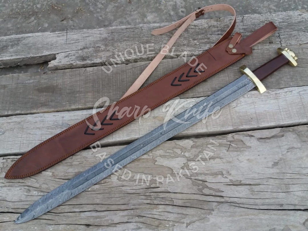 Hand Forged Sword, Viking Sword, Damascus Sword, Sword, Long Sword ...
