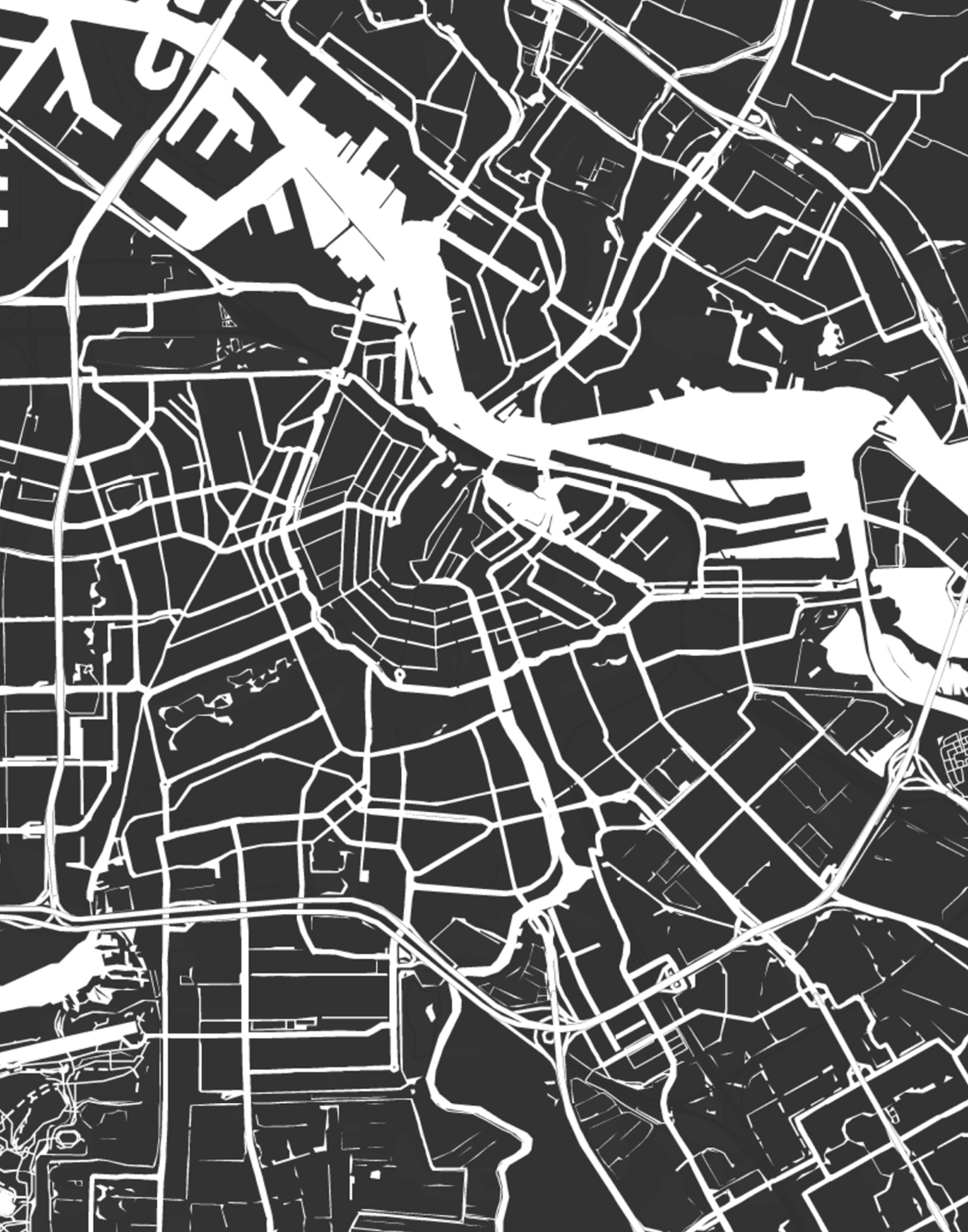 Any City Map, Custom Map, Custom Map Poster, Any City, Any Town ...