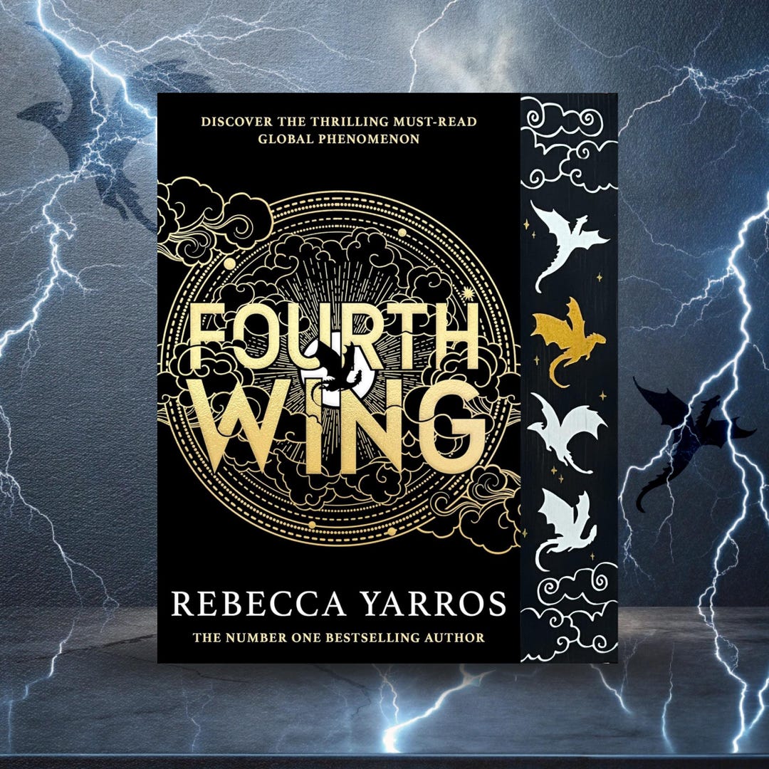 Pre-order Fourth Wing Paperback Sprayed Edges Special Edition Custom ...