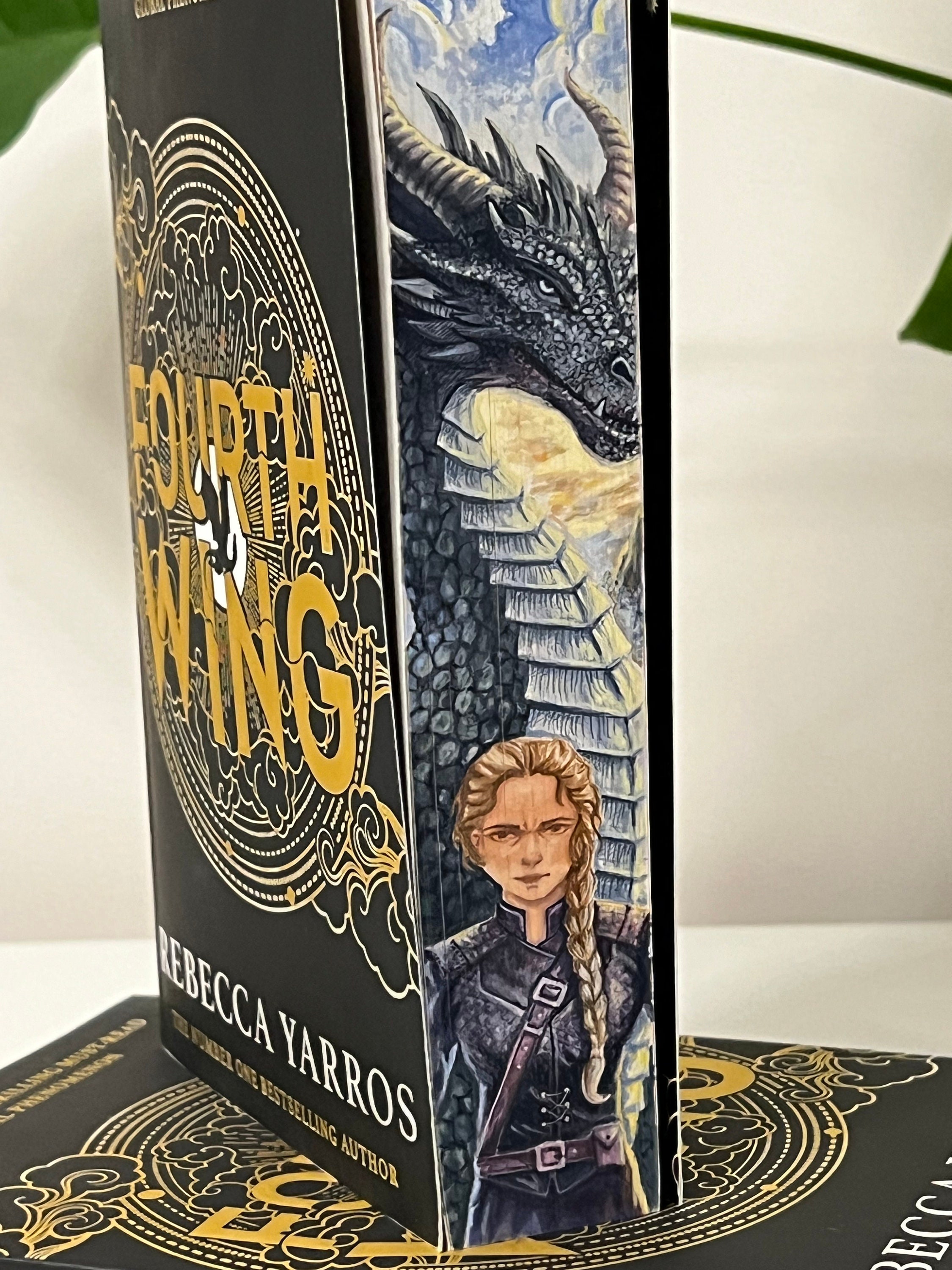 Pre-order Fourth Wing or Iron Flame Bookmark Fore Edge Painting Custom ...