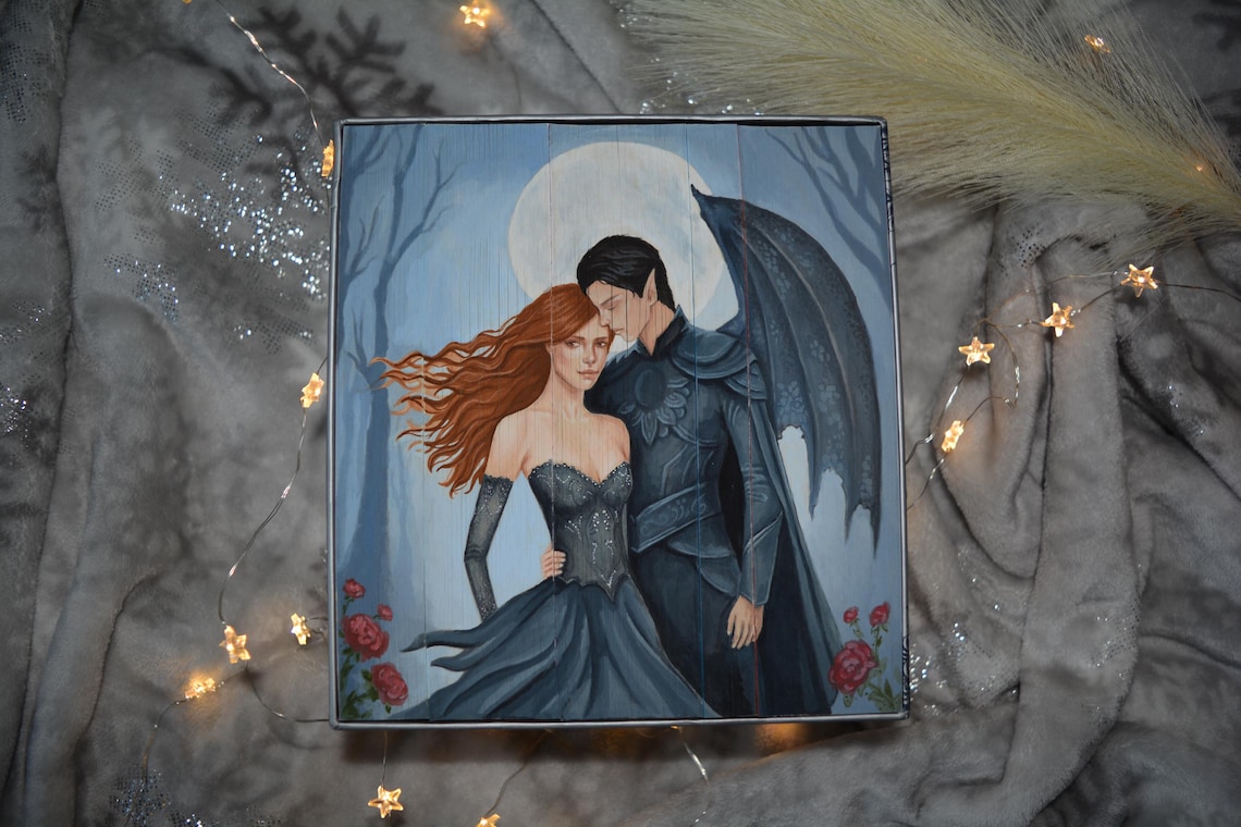 HARDCOVER A Court of Thorns and Roses Box Set Hand Painted Edges ...