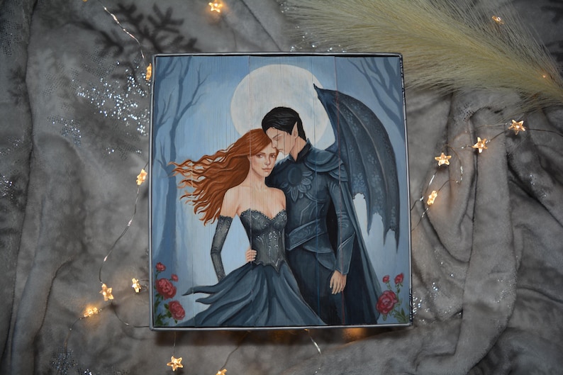 HARDCOVER A Court of Thorns and Roses Box Set Hand Painted Edges ...