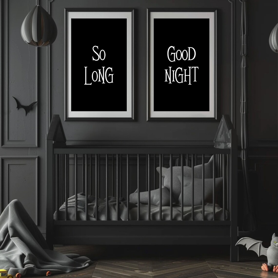 Gothic Baby Stuff for Goth Kids Goth Nursery Decor Spooky Baby Stuff ...