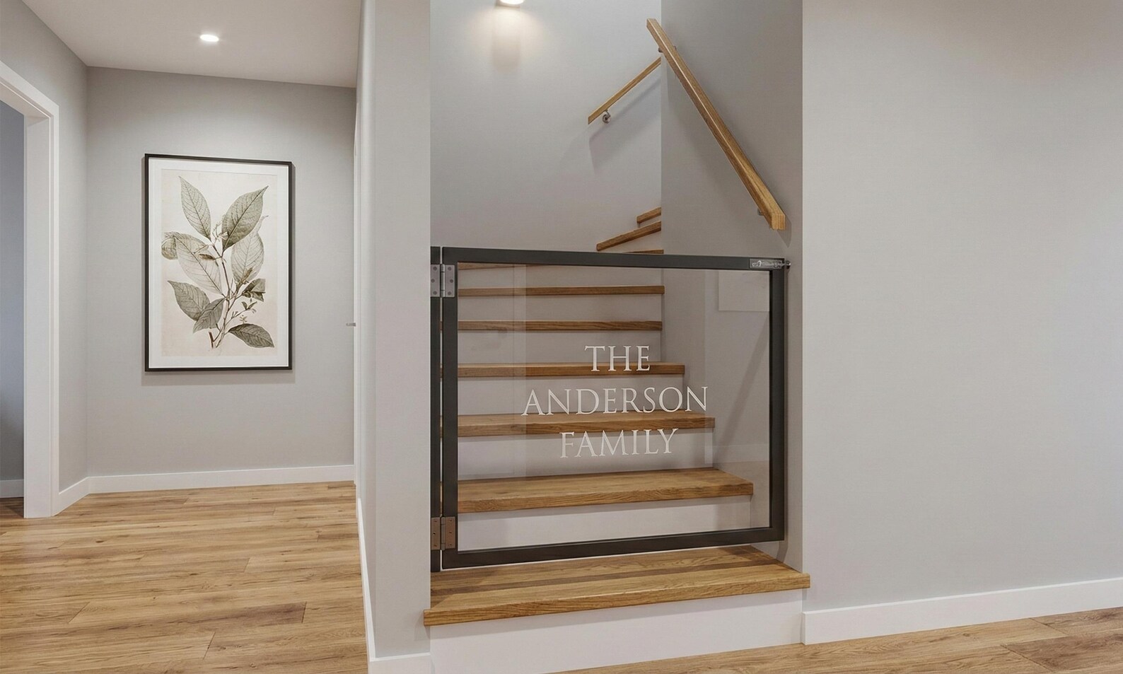 Personalized Clear Stair Gate for Pets & Kids | Custom Plexiglass ...