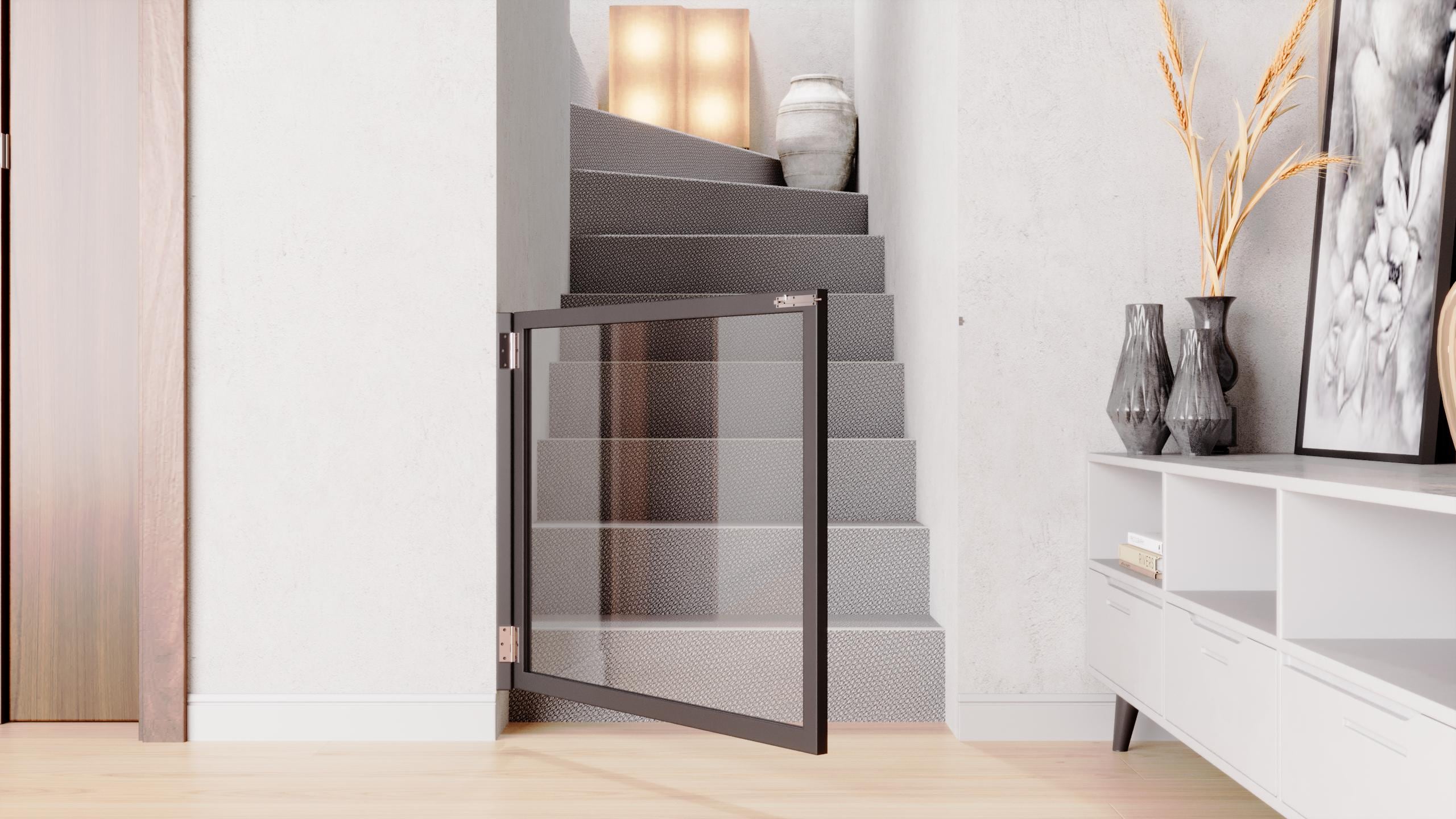 Plexiglass Stair Gate Custom Size for Pets and Children Lugn - Etsy