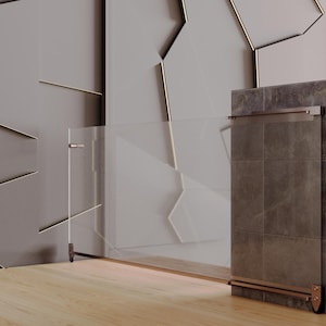 Sliding Plexiglass Stair Gate Custom Size for Pets and Children Torg ...