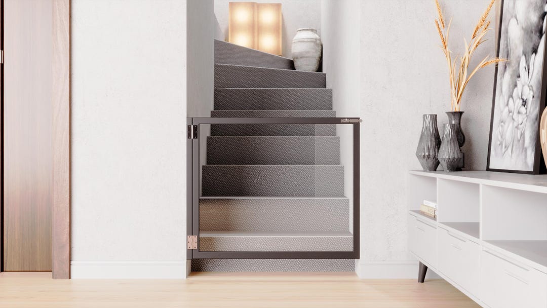 Plexiglass Stair Gate Custom Size for Pets and Children Lugn - Etsy UK