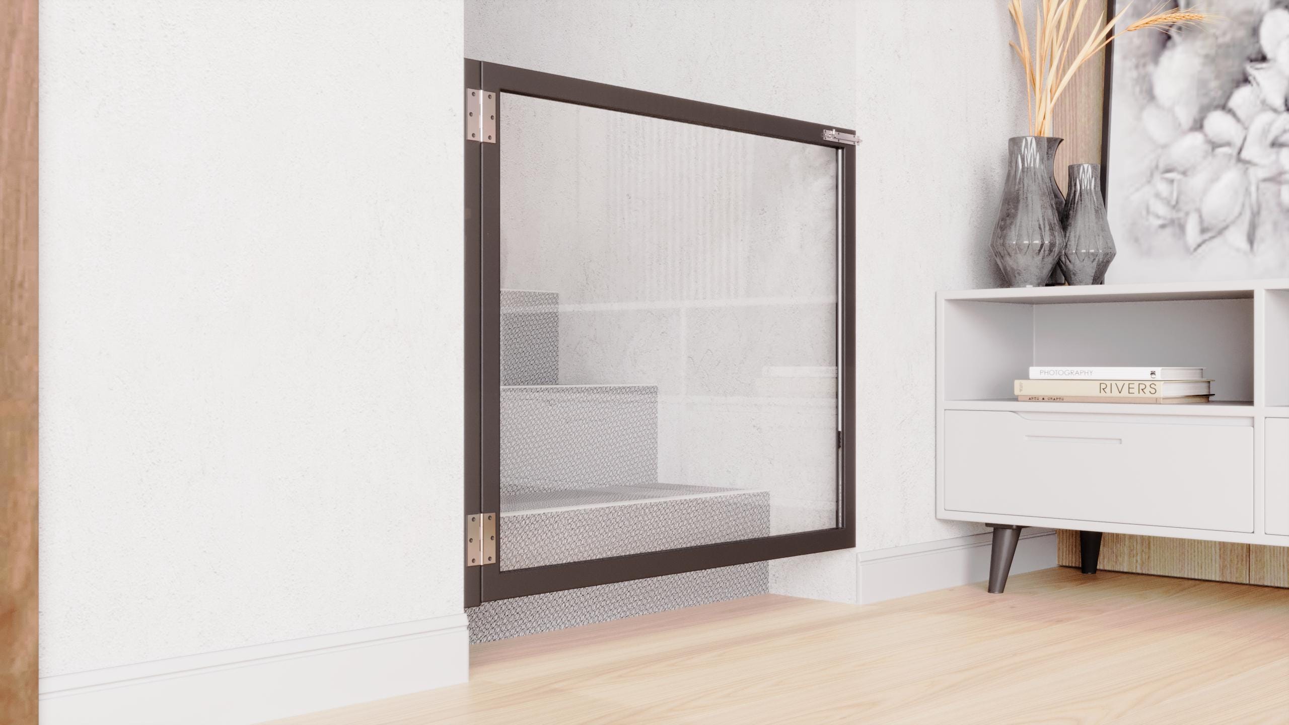 Plexiglass Stair Gate Custom Size for Pets and Children Lugn - Etsy