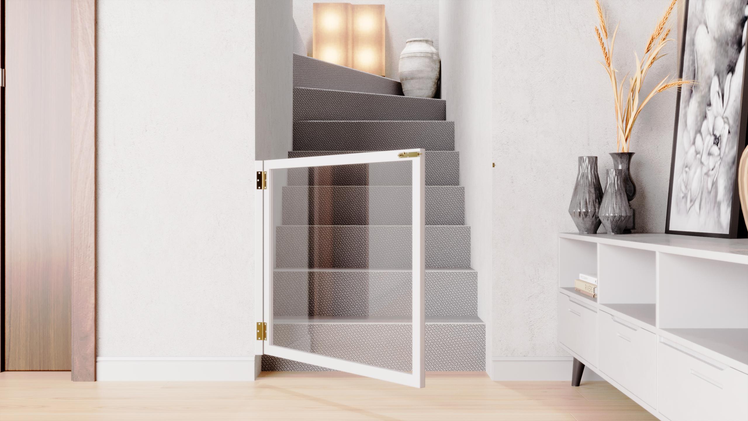 Plexiglass Stair Gate Custom Size for Pets and Children Lugn - Etsy UK