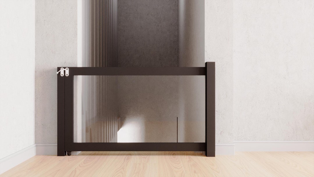 Sliding Acrylic Stair Gate Custom Size for Pets and Children Klar - Etsy