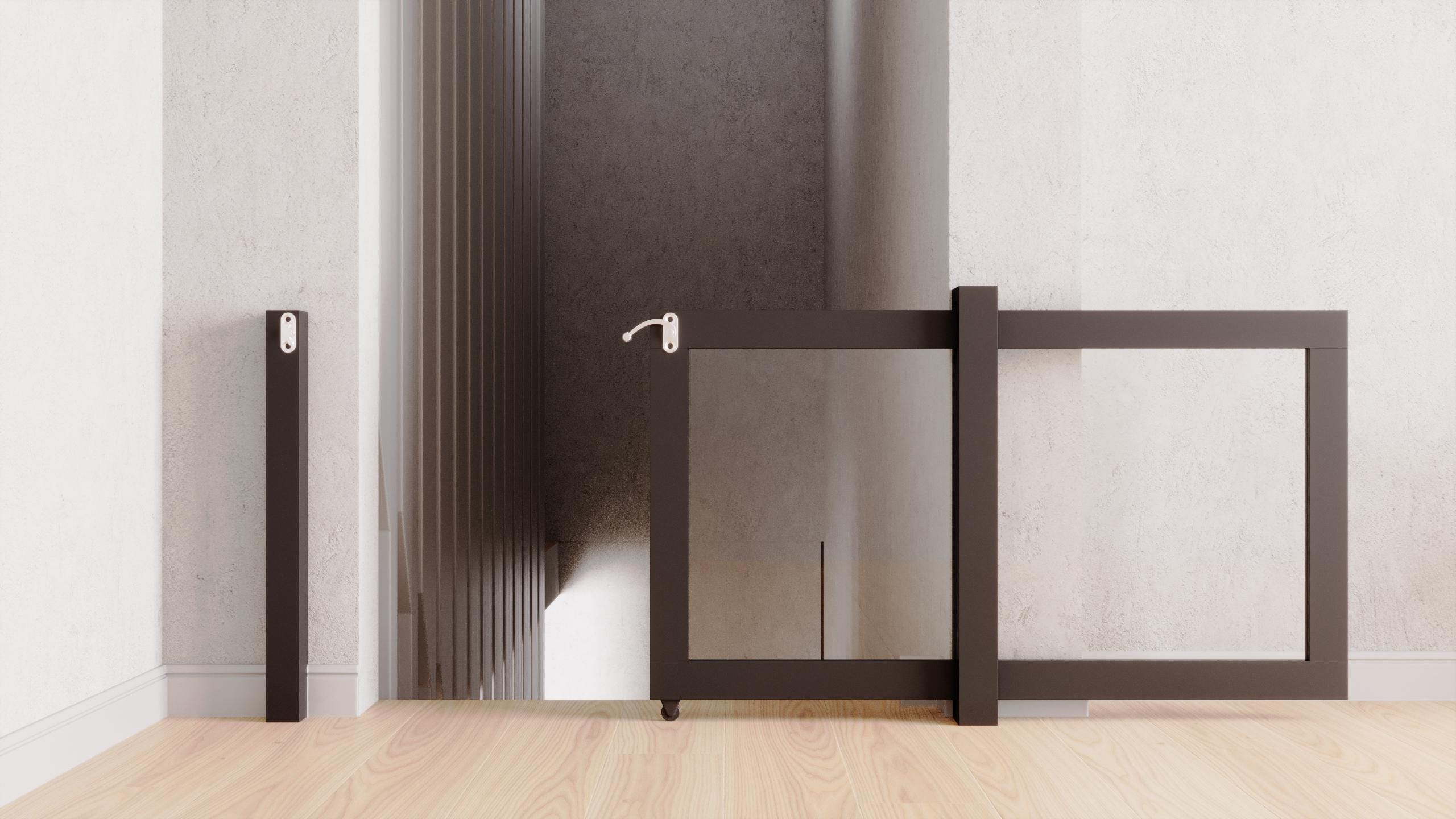 Sliding Stair Gate Plexiglass Custom Size for Pets and Children Klar - Etsy