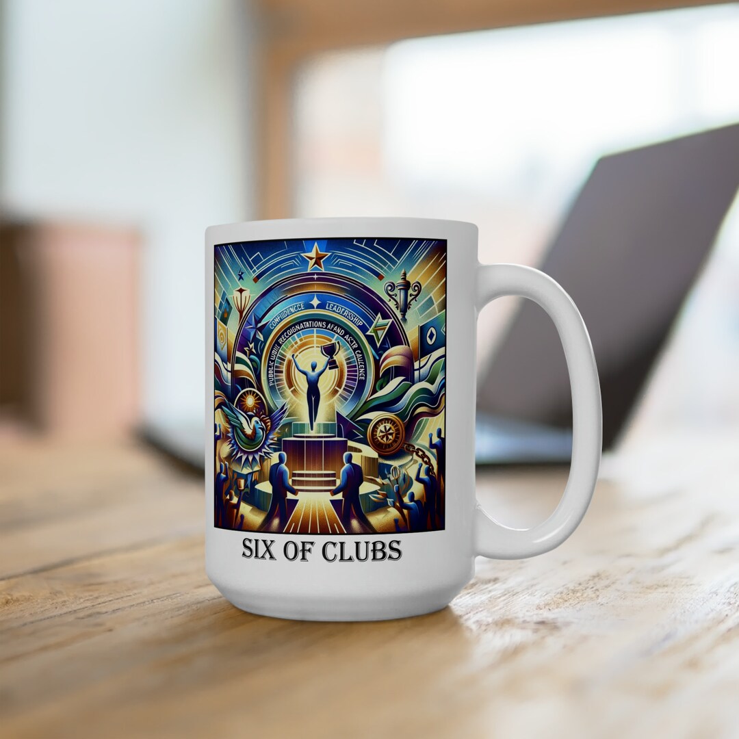 The Six of Clubs Ceramic 15 Oz Mug From the Some Weird Mirror ...