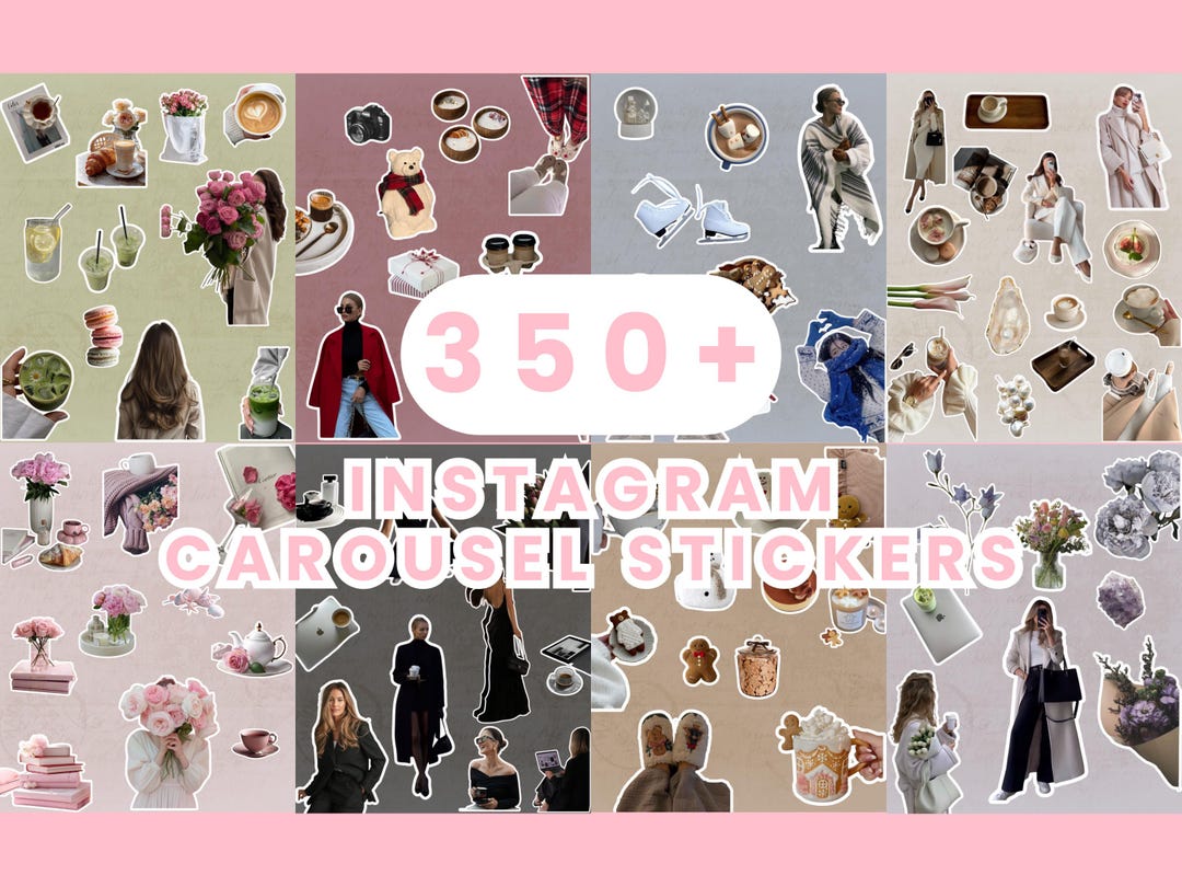 Over 350 Aesthetic Instagram Carousel Stickers, Trending Instagram ...