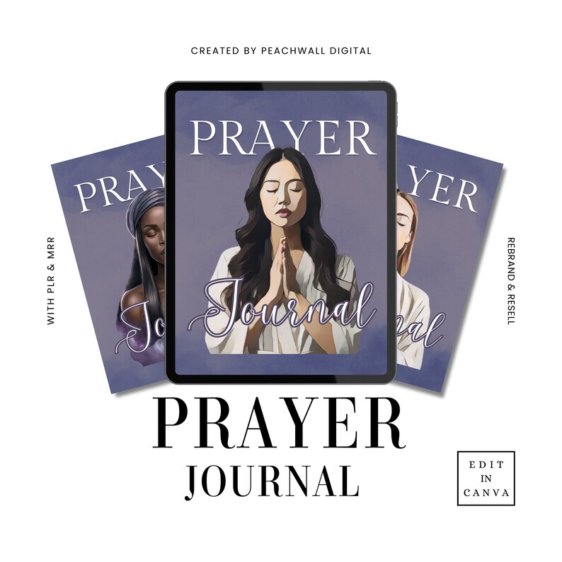 Editable Prayer Journal, Digital Prayer Journal, Spiritual Planner ...