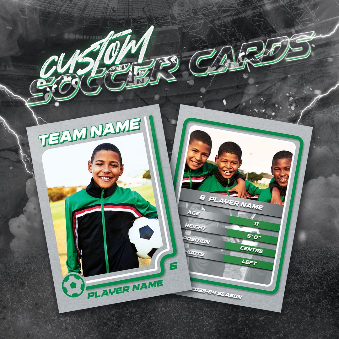 Custom Soccer Cards - Digital Download, Print-at-home - Etsy Canada